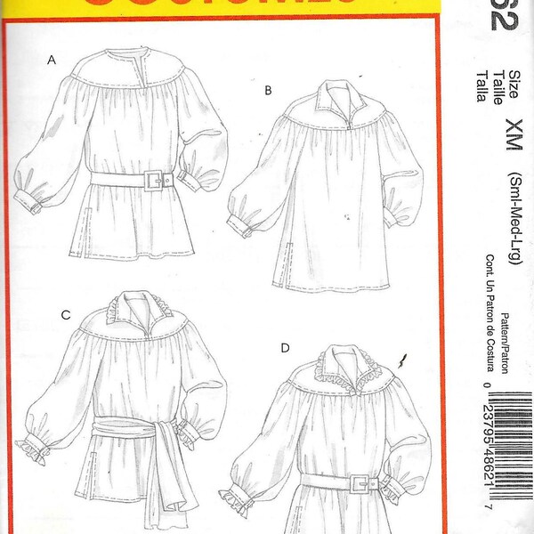 Poet Shirt Pattern - Etsy