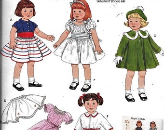 Simplicity 2768 American Girl 18 Doll Clothes Sewing - Etsy