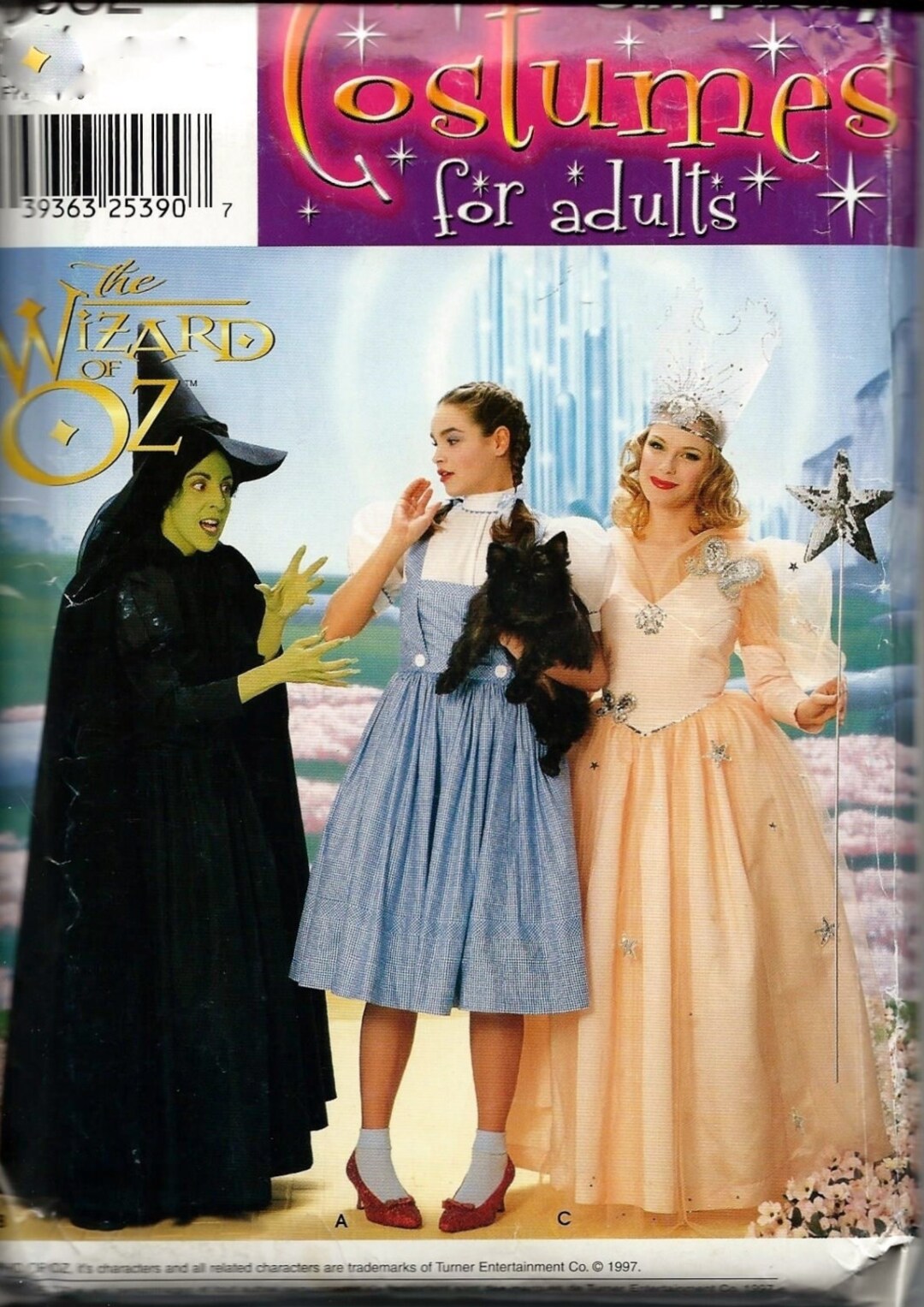 Simplicity 7808 / 0632/ 0617 ADULT Wizard of Oz Wicked Witch Elphaba ...