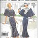 Simplicity 8249 Vintage 1940s Evening Dress Sewing Pattern UNCUT Plus ...