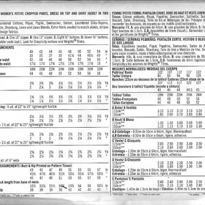 Simplicity 4558 Khaliah Ali Dress Cropped Pants Top Shirt & Jacket ...