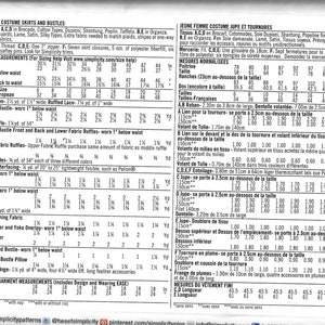 Simplicity 1346 Ruffle Skirt Bustles Short Costume Steampunk - Etsy