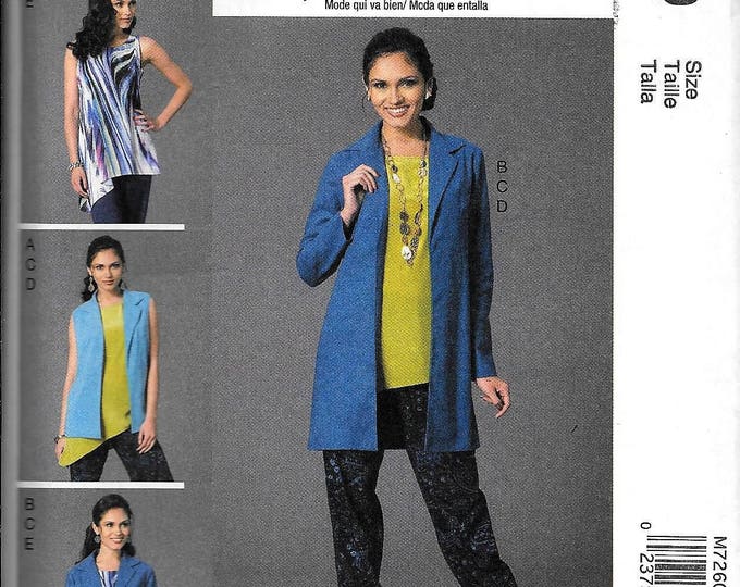 Mccall's M7758 Top and Pants Sewing Pattern 7758 UNCUT Plus Size L, XL ...