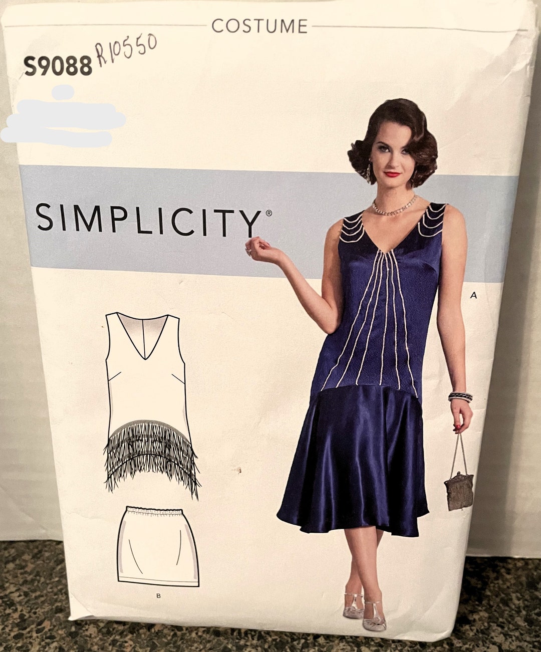 Simplicity S9088 Flapper 1920s Dress Costume Sewing Pattern UNCUT Size 14, 16, 18, 20, 22 - Etsy