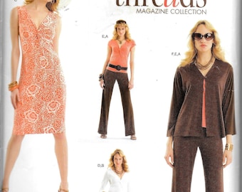 Simplicity 4192 Misses Wrap Pants Shorts Kimono Top Bra Top Sewing ...