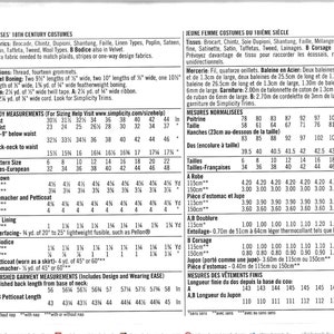 Simplicity 8161 Misses 18th Century Outlander Dress Costume Sewing ...