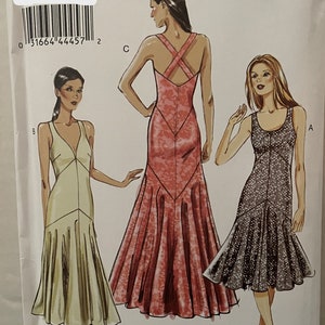 Vogue V8814 Evening Dress Sewing Pattern UNCUT Plus Size 14, 16, 18, 20 ...