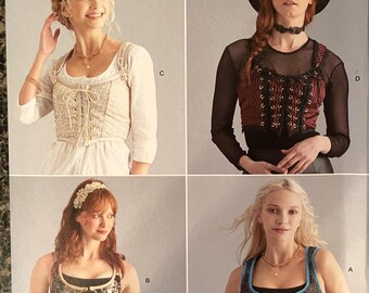 Simplicity 1139 Civil War Underwear Chemise Drawers Corset Historical ...