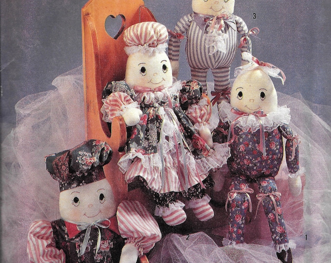 Vintage Simplicity Crafts 7311 Egghead Dolls Sewing Pattern - Etsy