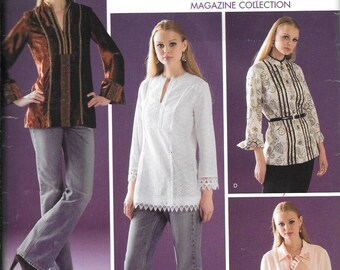Simplicity 8053 Button-up Shirts/blouses Sewing Pattern UNCUT Size 6, 8 ...