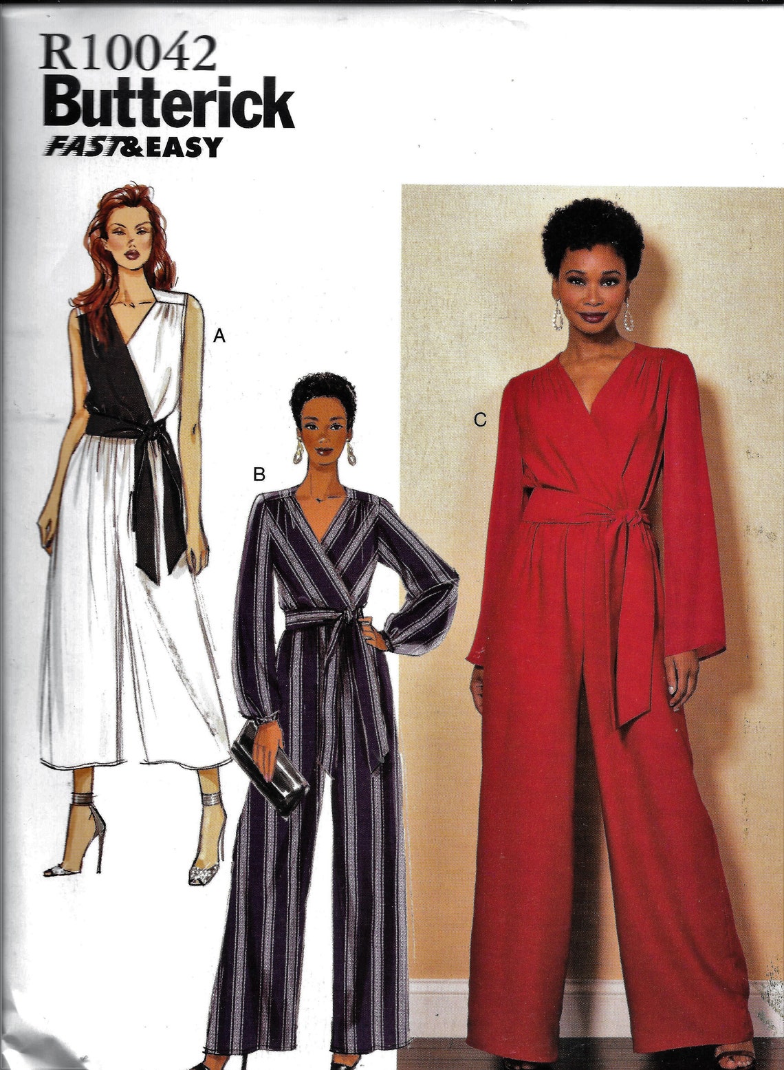 Butterick R10042 Women's Jumpsuit Sewing Pattern 10042 - Etsy