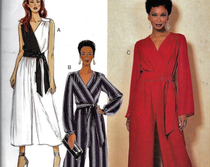 Butterick R10042 Women's Jumpsuit Sewing Pattern 10042 UNCUT Plus Size ...
