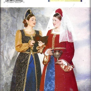 Butterick 6197/P414 Historical Renaissance Dress and Headpiece Costume ...
