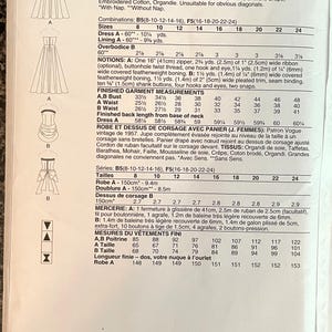 Vogue V1931/1931 Reissue Vintage 1950s Ballgown Wedding Dress Sewing ...