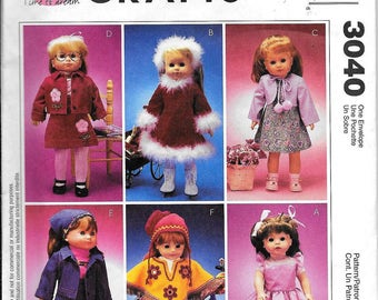 Mccall's 2159 American Girl 18" Doll Dress Sewing Pattern UNCUT - Etsy