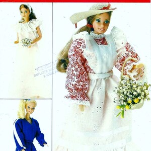 Vintage Butterick 257 4687 11 1/2 Barbie Fashion Doll Clothes - Etsy