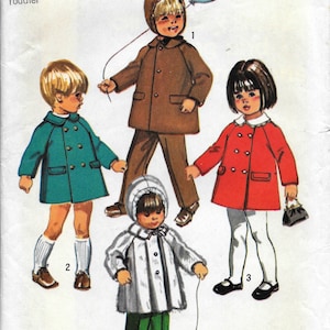 Vintage 1950s or 1960s Childrens Coat/jacket With Detachable Hood ...