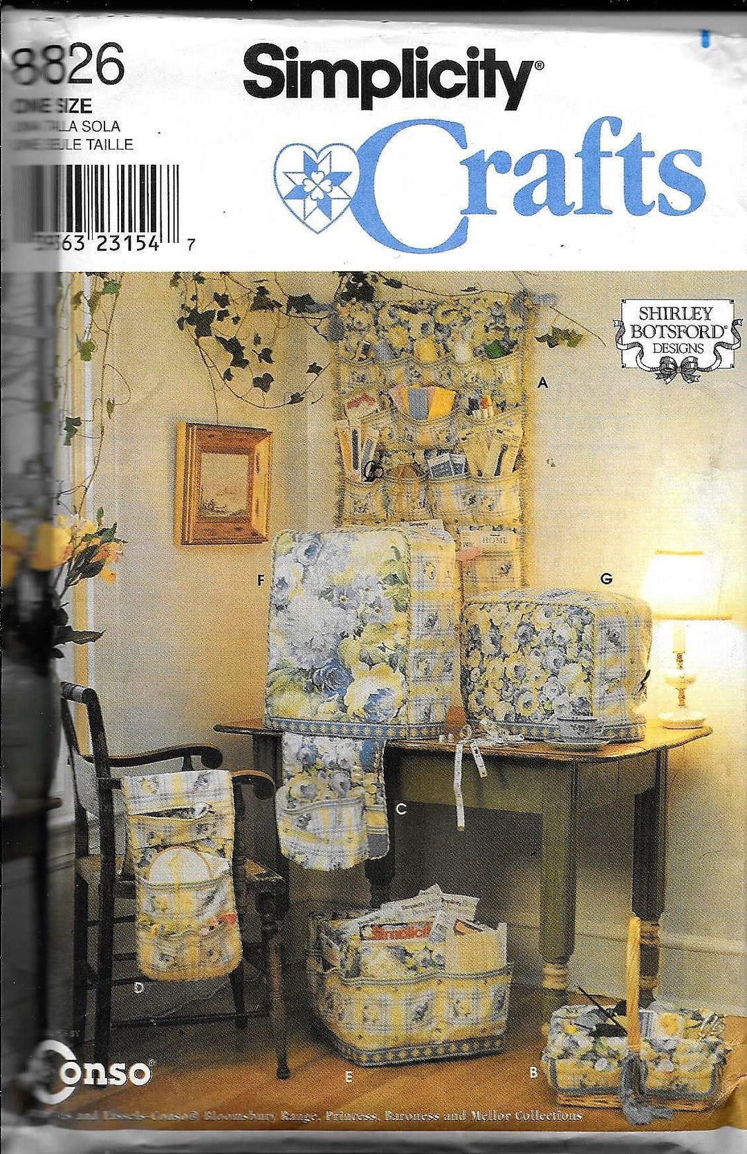 Simplicity Crafts 8826 Sewing Room Accessories Sewing Pattern UNCUT ...