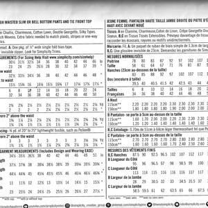 Simplicity 8655 Front Tie Shirt and Bell Bottom Pants Sewing Pattern ...