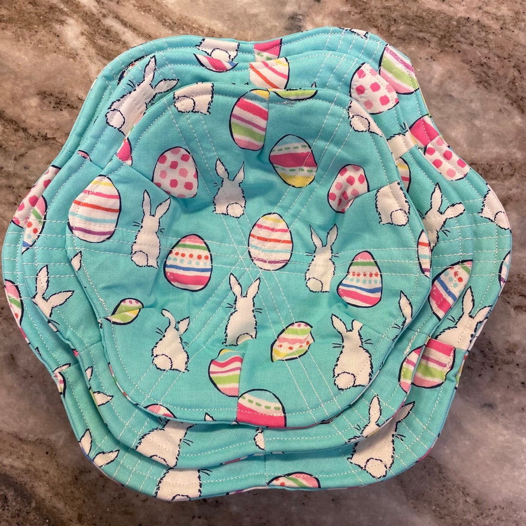 The Original: Microwave Bowl Cozy Set, Easter Egg Bowl Cozies, Bunny ...