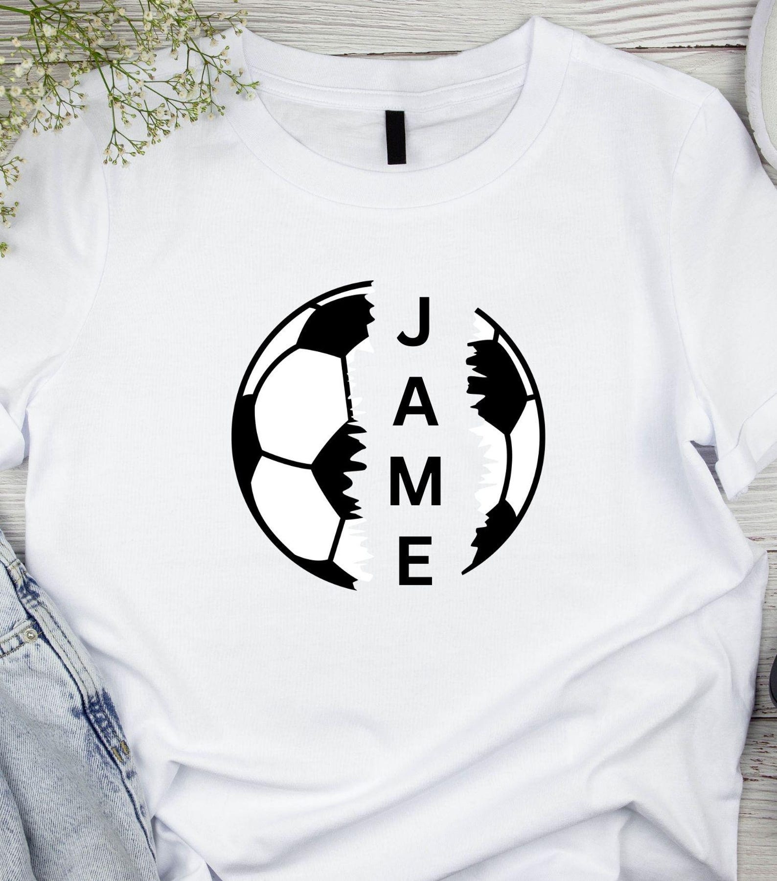 Custom Soccer SVG Bundle: Ball Monogram, Team Shirts (digital Download ...