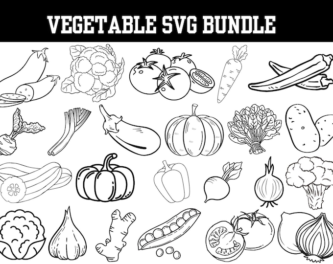 Vegetable Svg, Food Svg, Carrot Svg, Vegan Svg, Tomato Svg, Clipart ...