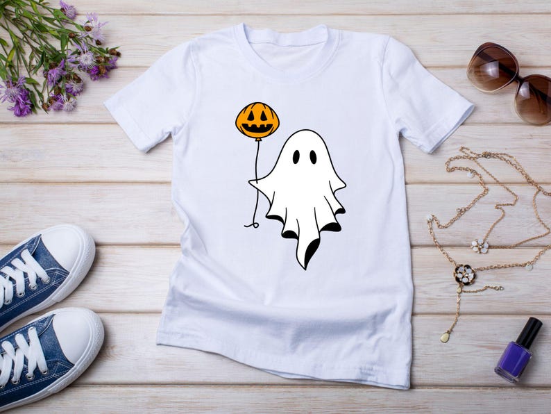 Cute Ghost Halloween SVG Bundle, Pumpkin Latte, Spooky AI PNG - Etsy