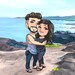 CUSTOM Chibi Couple With Detailed Background Wedding Anniversary ...
