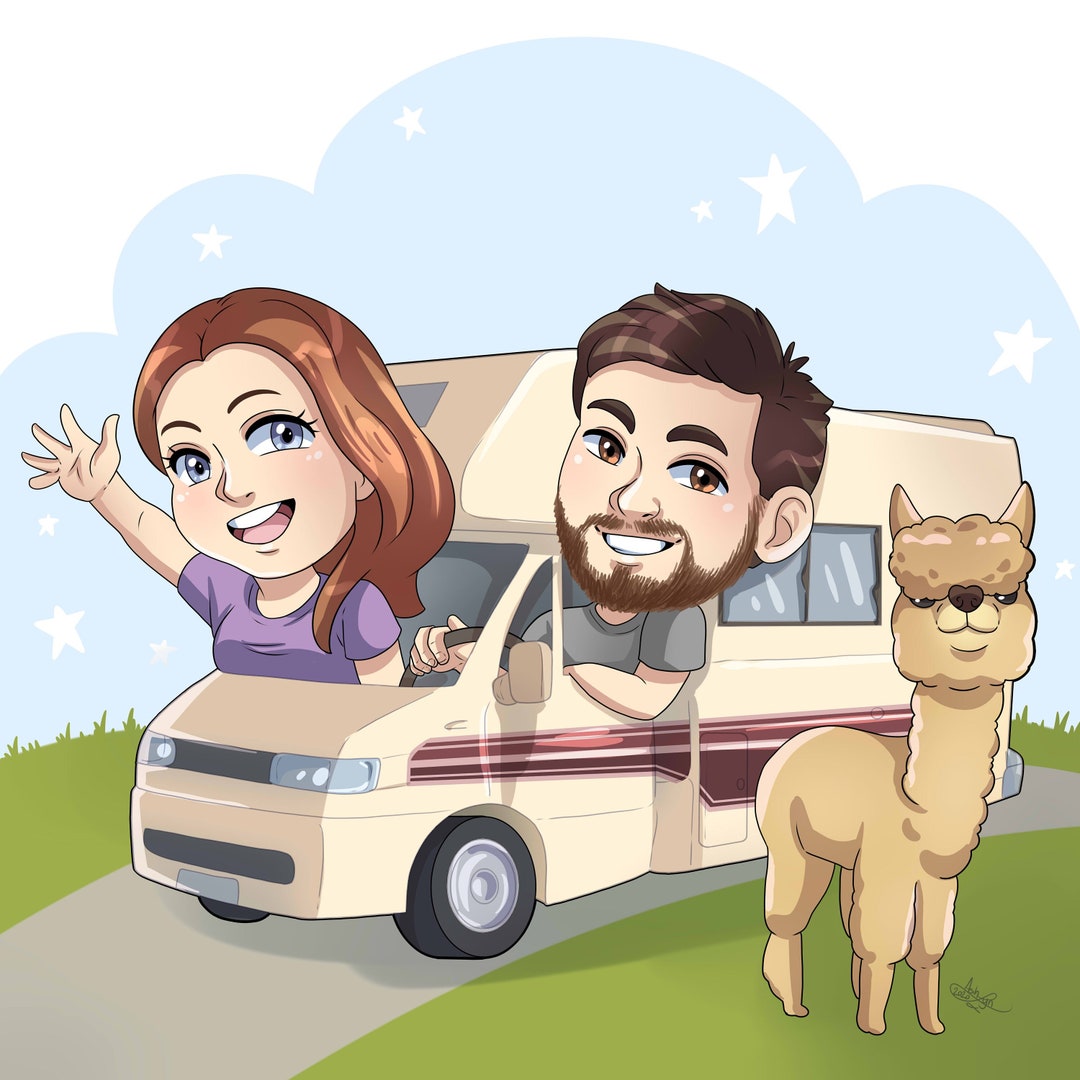 CUSTOM Chibi Commission With Detailed Props Wedding Anniversary ...