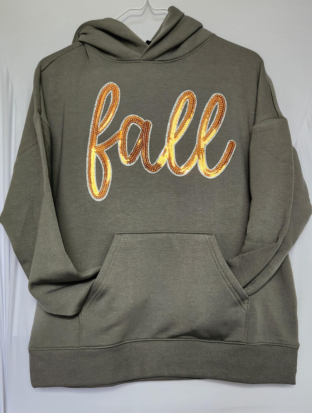 Womens OD Green Fall Hoodie (front & Back) - Etsy