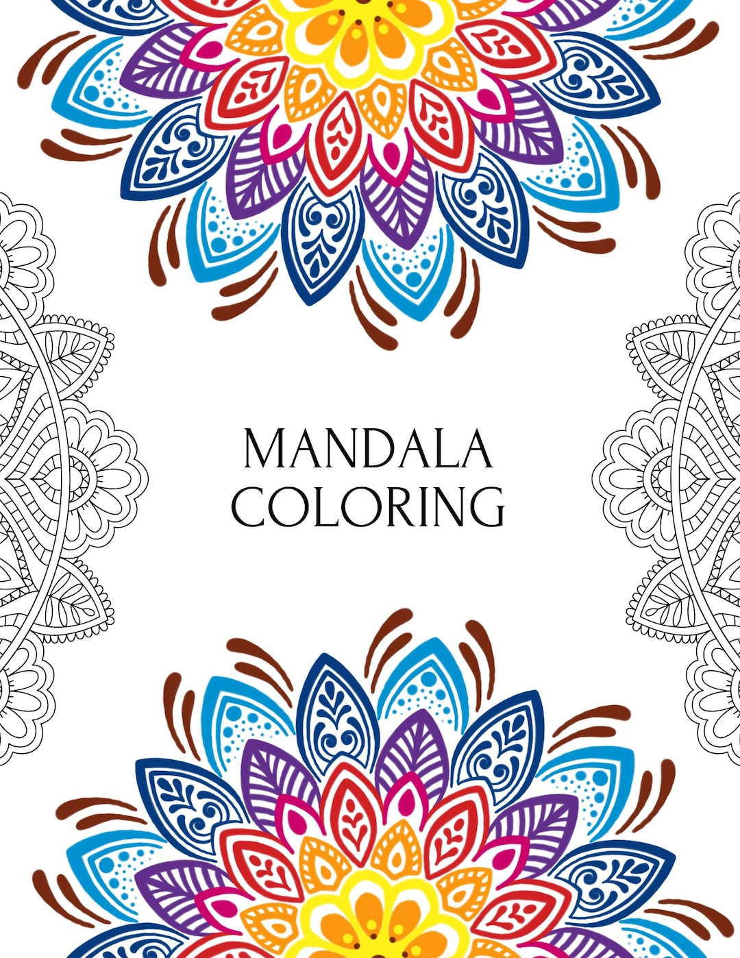 Mandala Coloring Printables for Adults' Self-care and Mindfulness ...