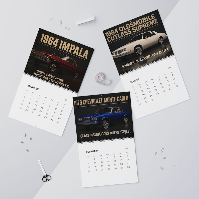 Lowrider Legends 2026 Wall Calendar | Chicano Art | Classic Car ...