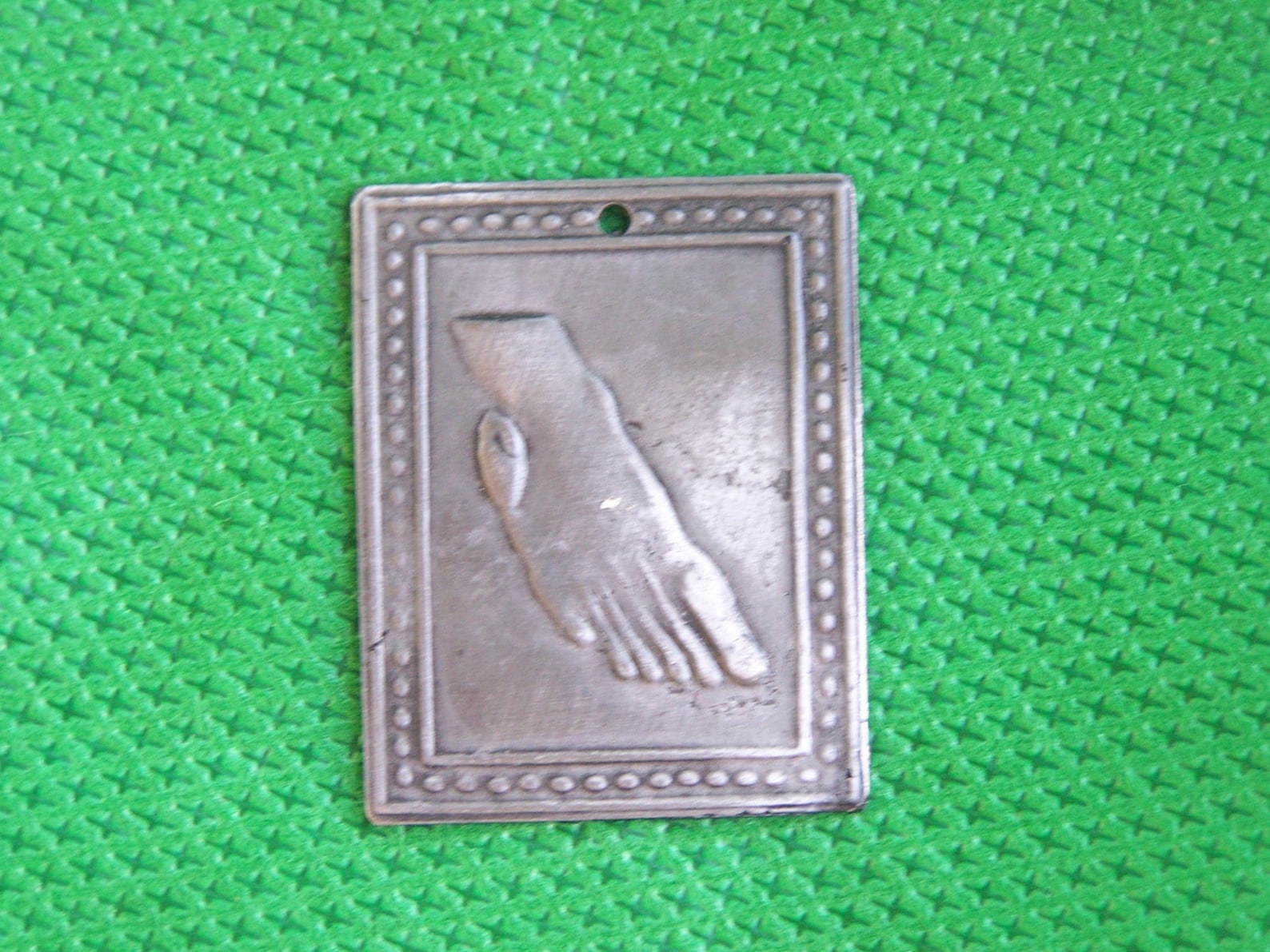 Tin/silver Foot Plaque Milagro Ex Voto - Etsy