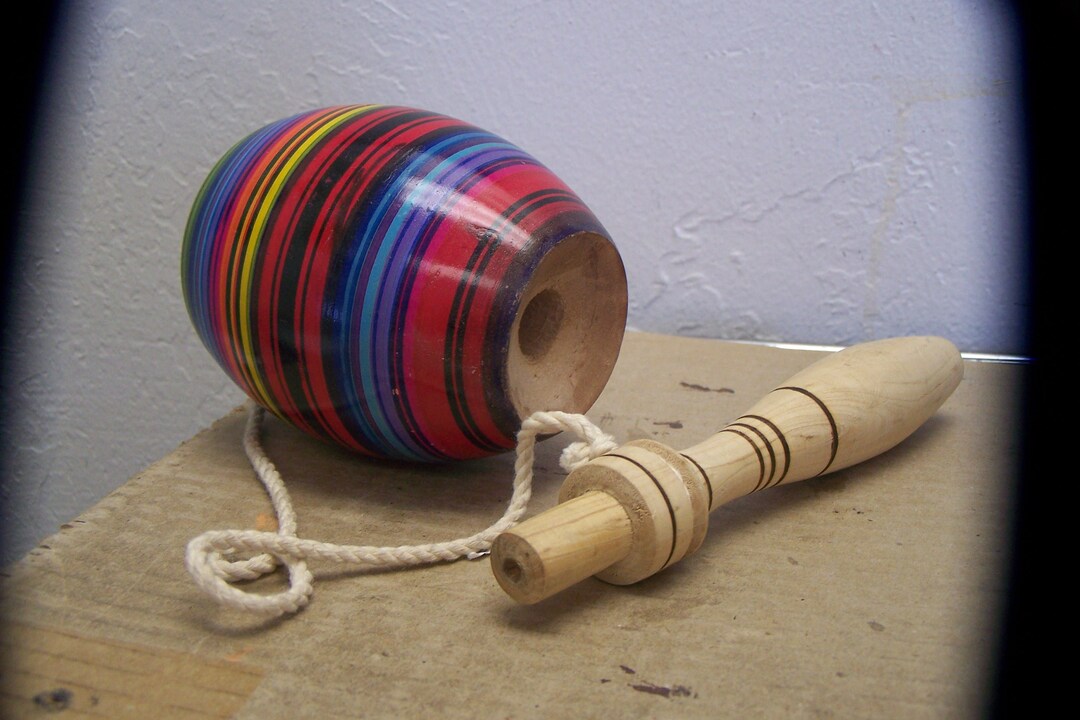 Colorful Wood Balero Barril Mexican Toy - Mexico - Etsy