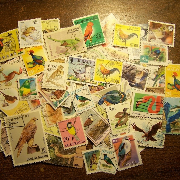 Vintage Bird Stamps - Etsy