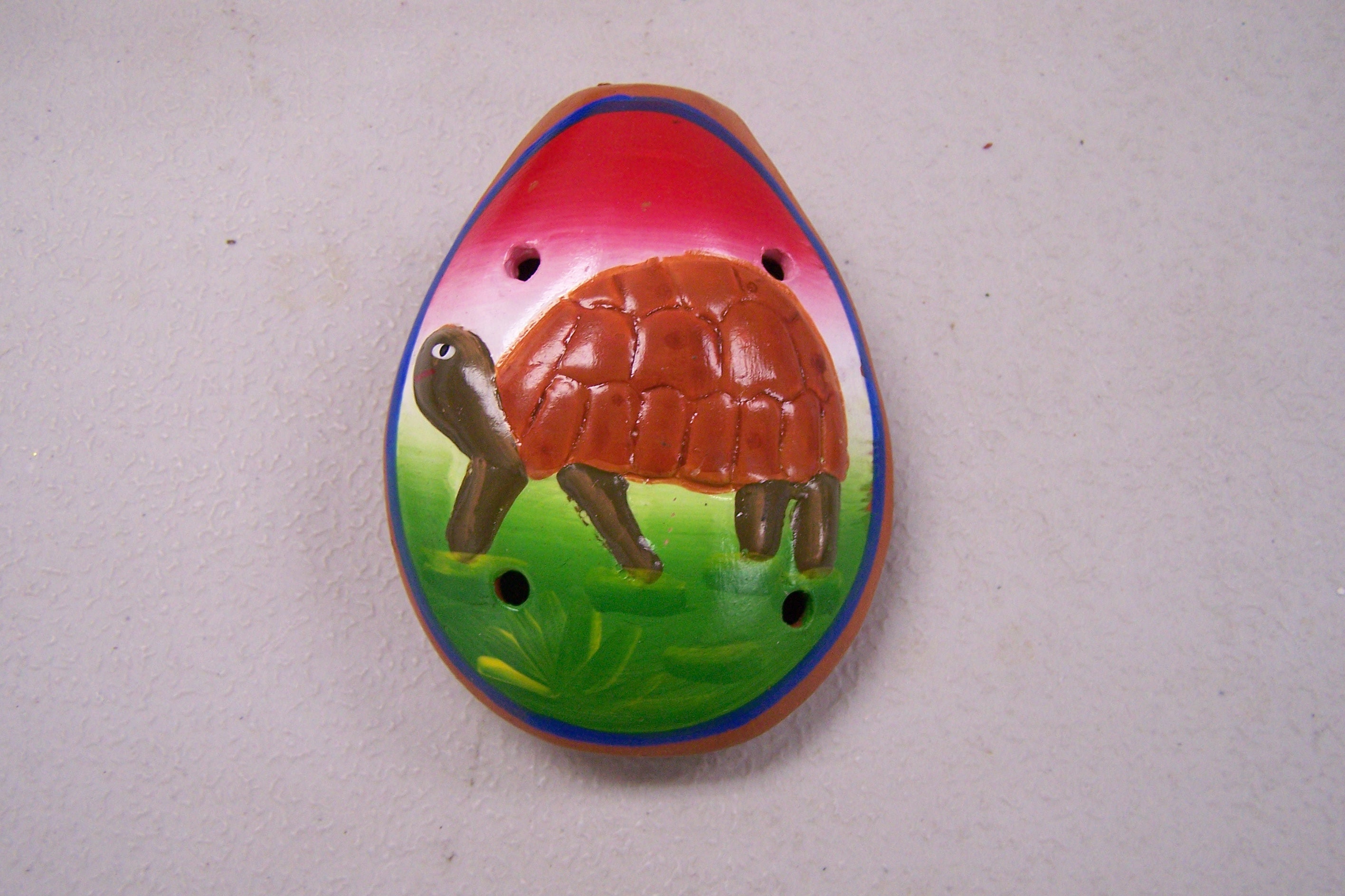 Clay Ocarina Flute - Turtle - Peru - Etsy