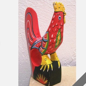 5 Tall Alebrije Carved Wood Chicken Sculpture Mexico - Etsy
