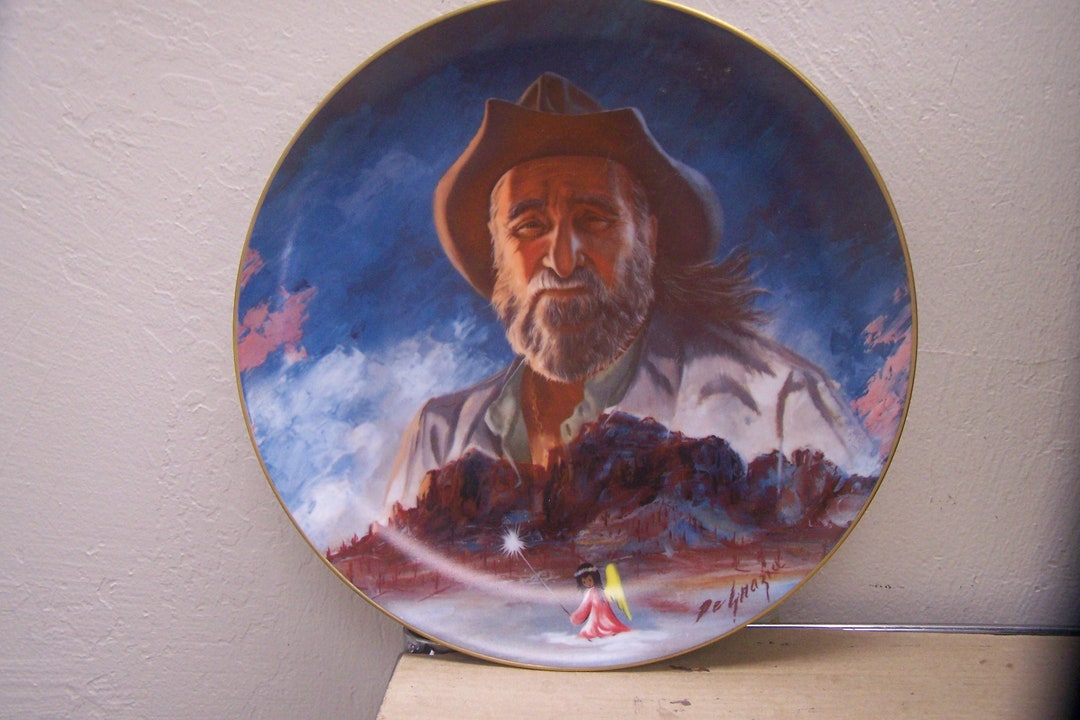 Beautiful Vintage De Grazia Plate "the Superstition Mountain" 1983 ...