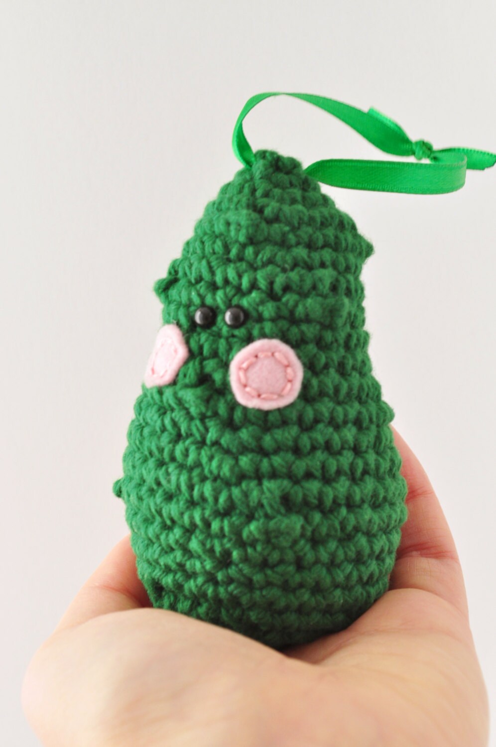 Crochet Pickle Ornament Pattern, Christmas Pickle Pattern, Amigurumi ...