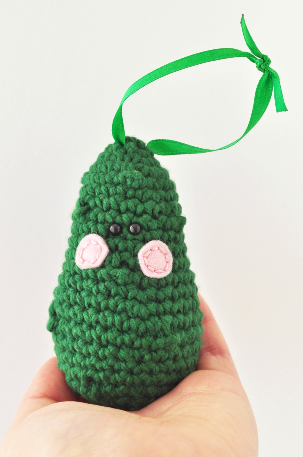 Crochet Pickle Ornament Pattern, Christmas Pickle Pattern, Amigurumi ...