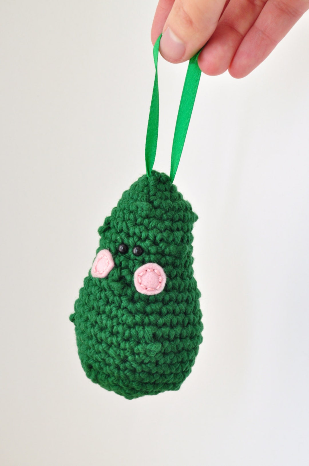 Crochet Pickle Ornament Pattern, Christmas Pickle Pattern, Amigurumi ...