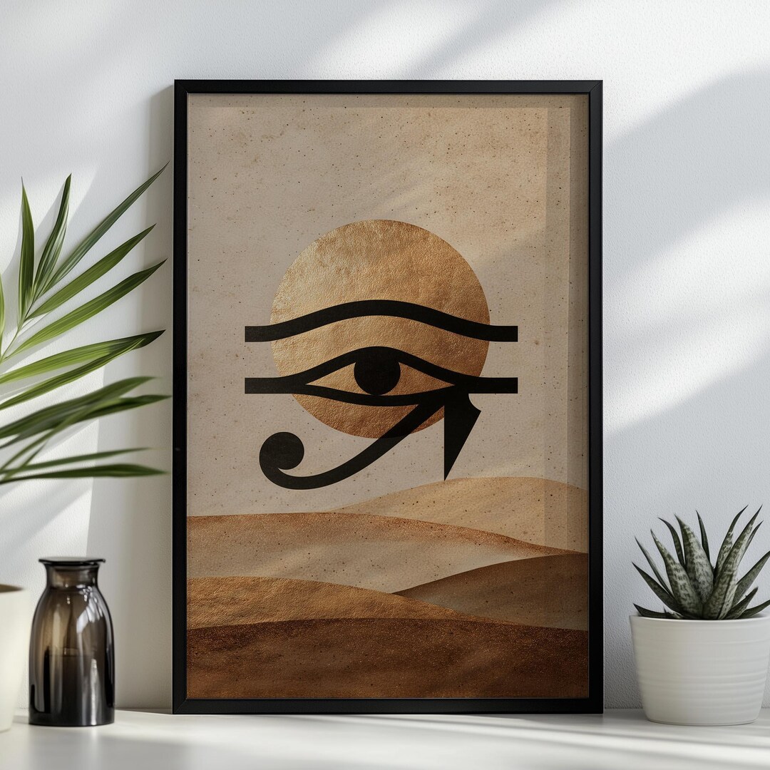 Eye of Ra Art Print: Abstract Egyptian Symbol, Spiritual Decor - Etsy ...