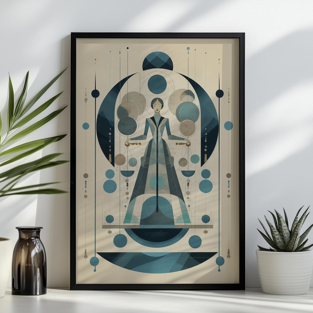 Themis Goddess Poster, Lady Justice Wall Art, Law Office Decor ...