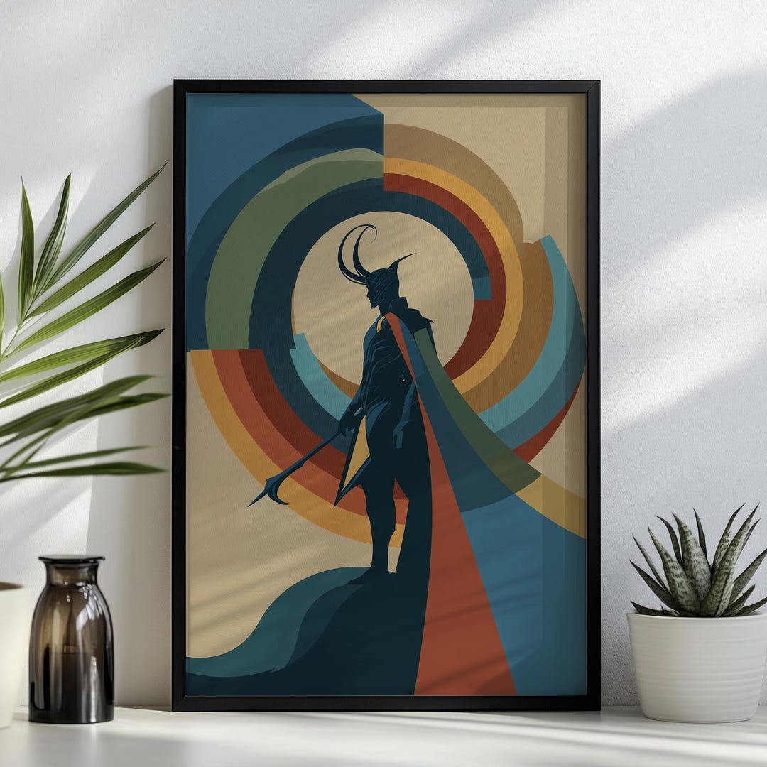 Heimdall Print: Abstract Norse God Art for Gothic Decor - Etsy