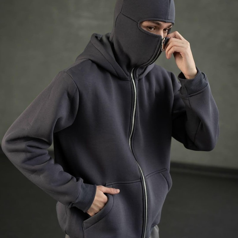 Hoodie With Built in Mask - Etsy