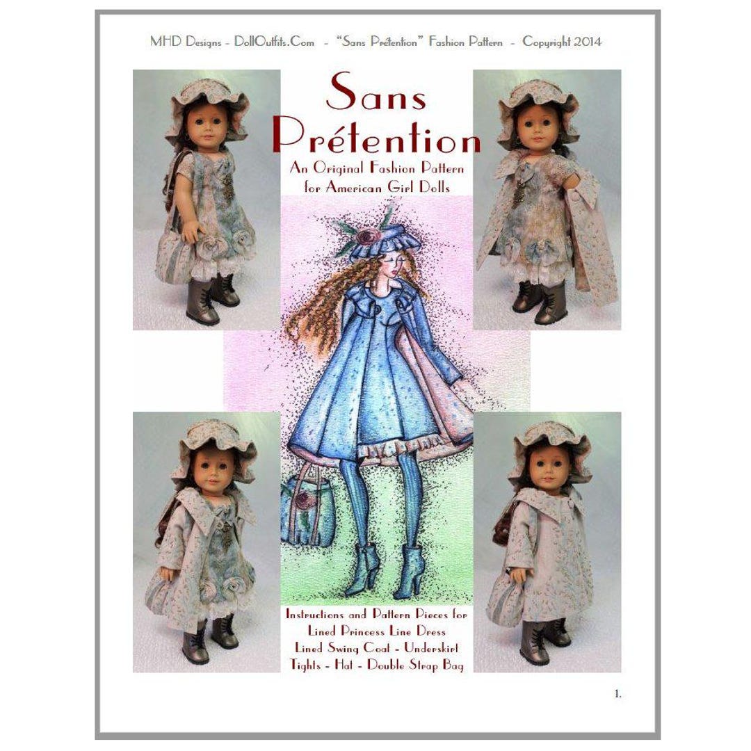 Magalie's "sans Prétention" Pattern for the American Girls - Beautiful ...