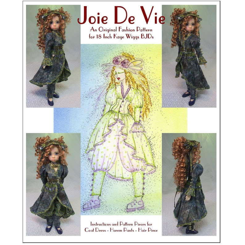 Magalie's "joie De Vie" Fashion Pattern for 18 Inch Bjds Like Kaye ...