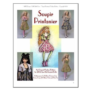 Magalie's "soupir Printanier" Pattern for 23 Inch Bjds - Dollfie Type ...