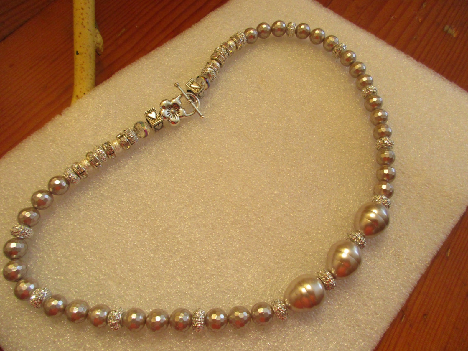Superb SILVER Gray/Grey Freshwater BAROQUE PEARLS Silver | Etsy