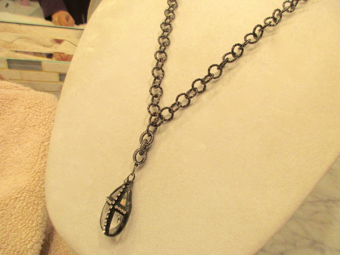 Breathtaking Hand-soldered CRYSTAL QUARTZ CROSS Pendant on - Etsy